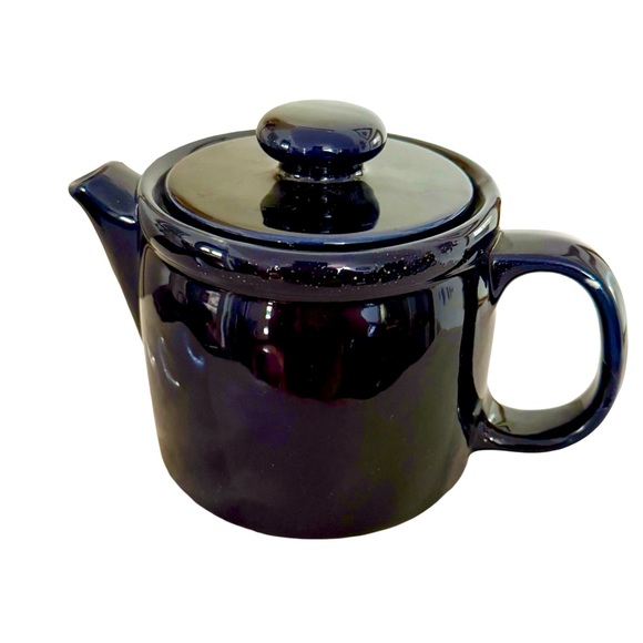 Mccoy | Kitchen | Rare Early Mccoy Pottery Teapot Cobalt Blue 94s Mid ...